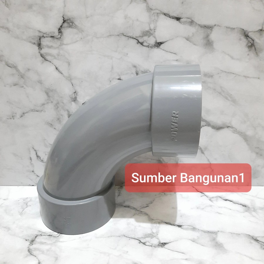 Keni 3 inch elbow panjang 3" sambungan pipa L belok knee | Lazada Indonesia