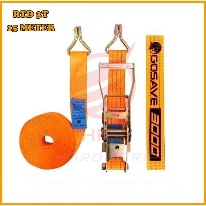 Webbing Cargo Lashing Belt 3 Ton 15 Meter Rachet Tie Down Trackbelt ...