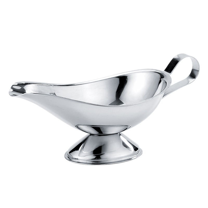 Stainless Steel Gravy Boat, Saucier with Ergonomic Handle and Big ...