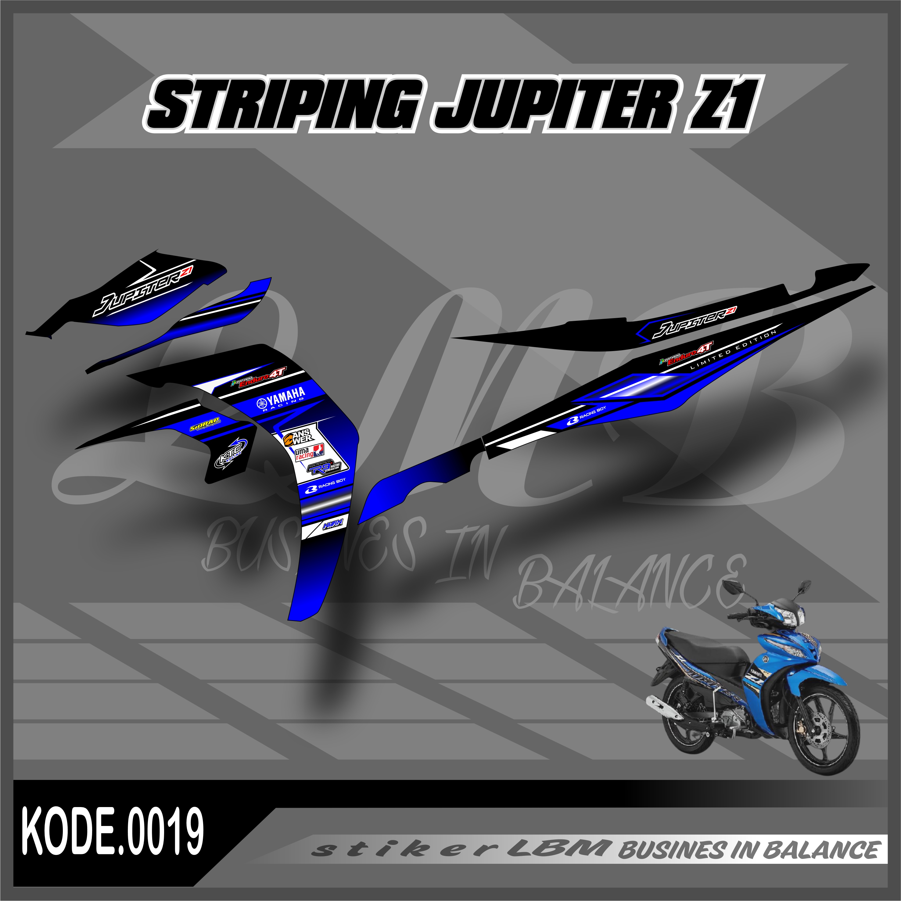 Sticker Striping JUPITER Z1 - Sticker Striping Variasi Motor JUPITER Z1 ...