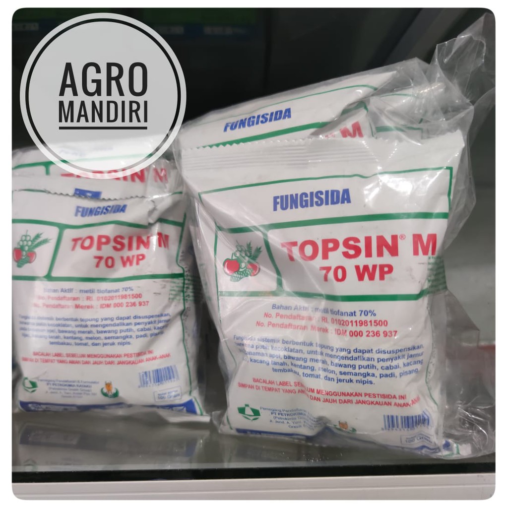 Topsin-M 70WP 100 gram Fungisida Kontak & Sistemik Basmi Bercak Daun ...