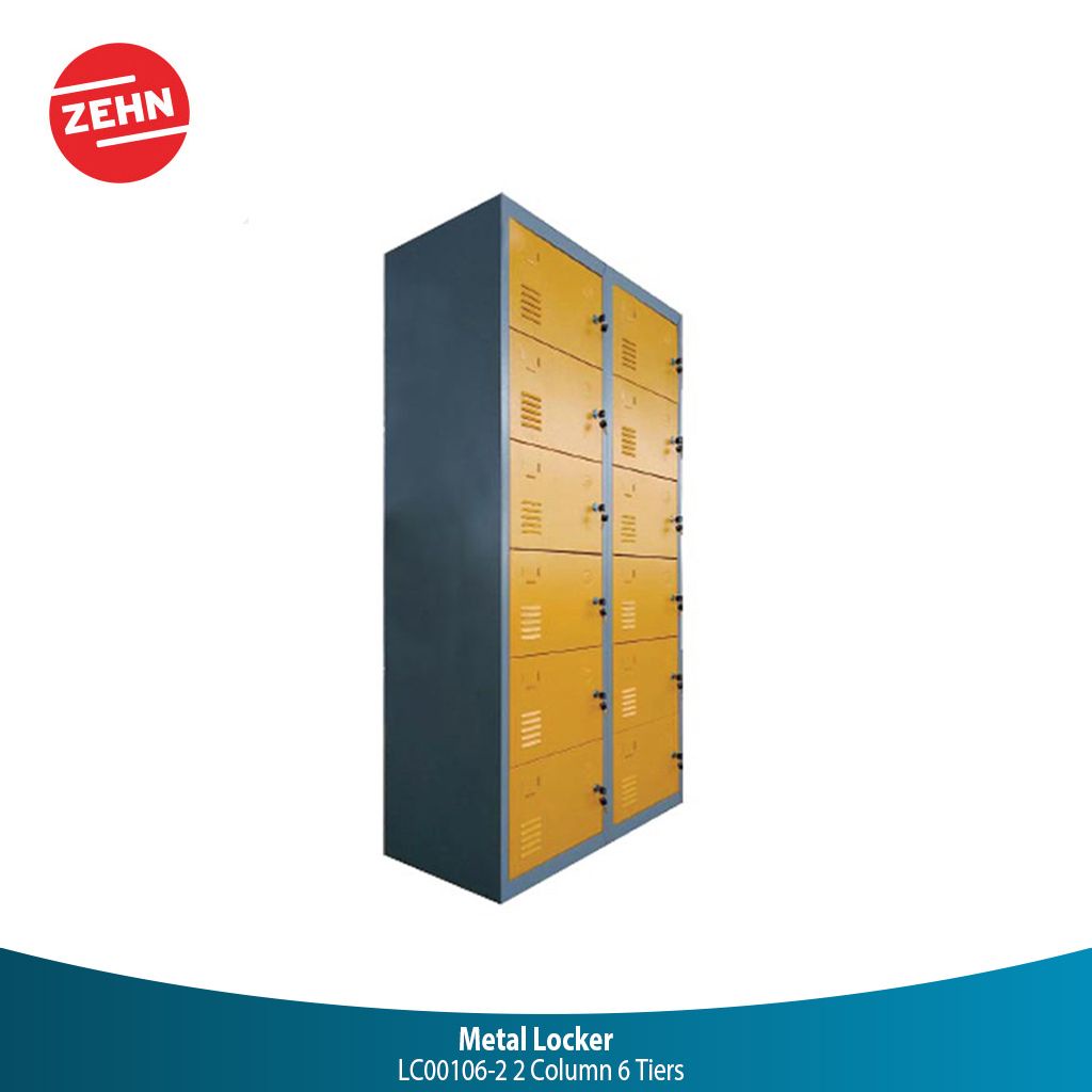 Zehn Lc00106-2 2 Column 6 Tiers Metal Locker Besi | Lazada Indonesia