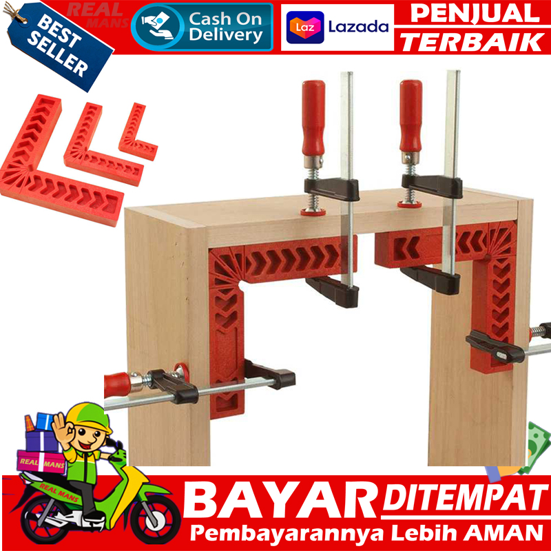 Klim Sudut Corner Clamp Penjepit Sudut Frame Kaca Kayu Bingkai Angle 90 ...