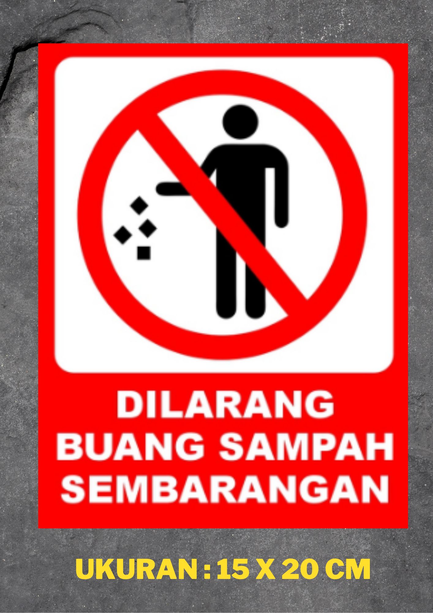 STIKER DINDING HIMBAUAN DILARANG BUANG SAMPAH SEMBARANGAN GLOSSY VIOLA ... STIKER DINDING HIMBAUAN DILARANG BUANG SAMPAH SEMBARANGAN GLOSSY VIOLA ...