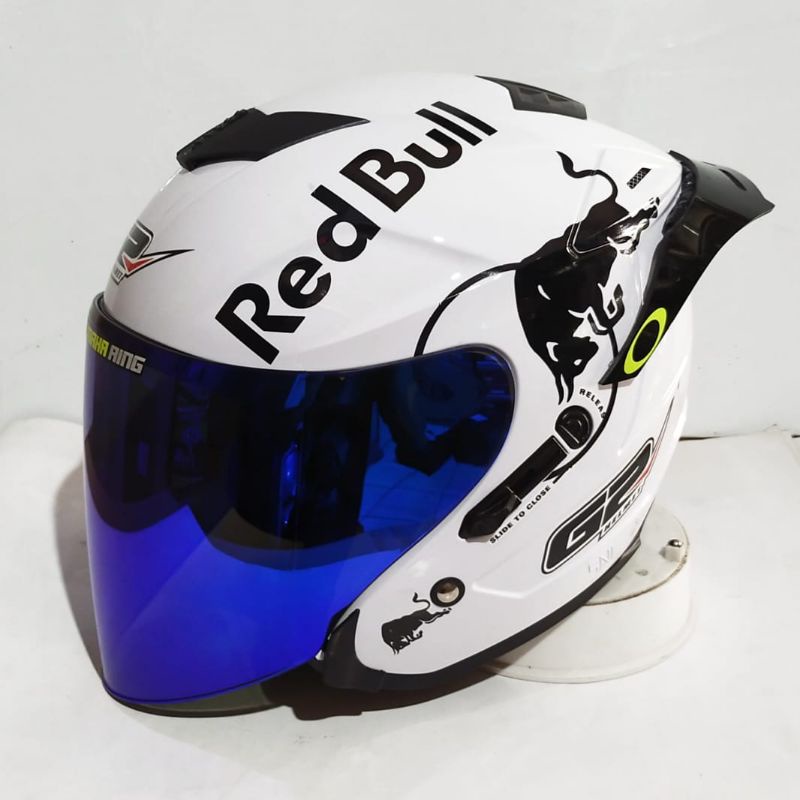 HELM G2 OPTIMAX PAKET GANTENG STIKER RED BULL | Lazada Indonesia