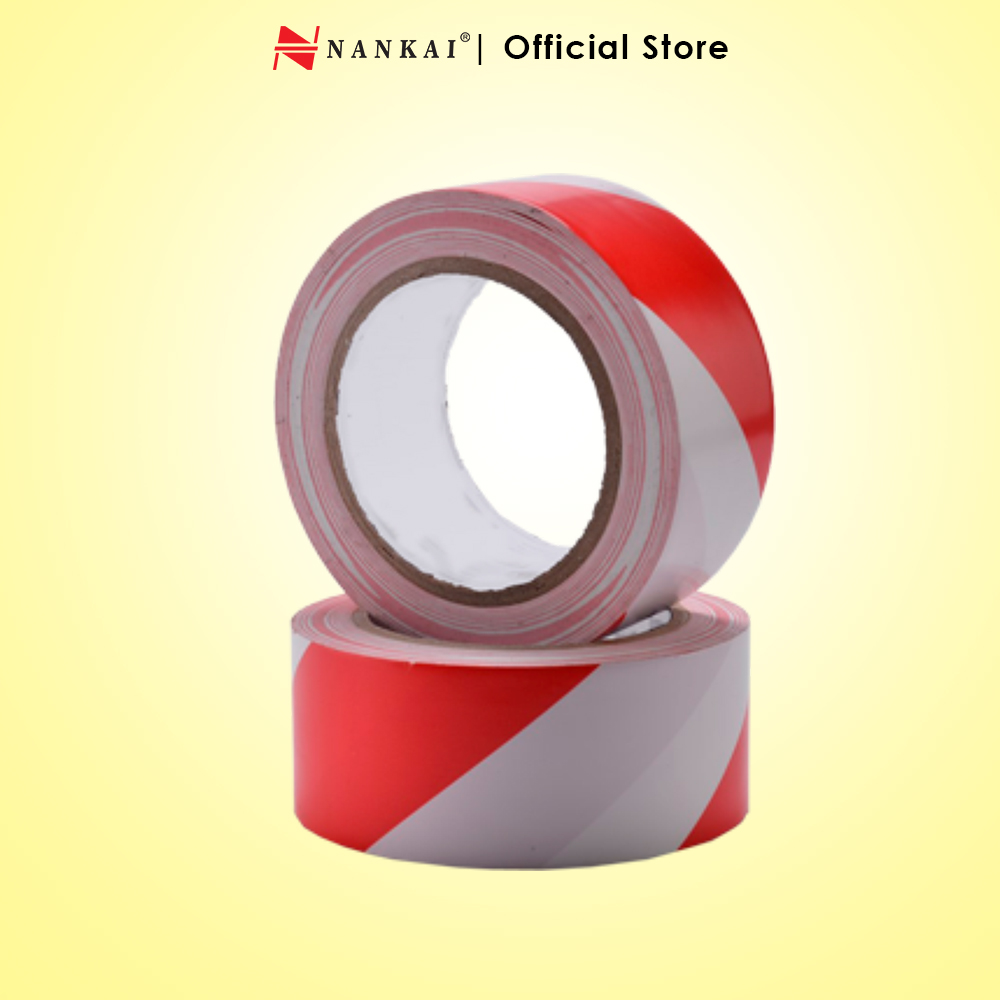 Warning Belt Merah Putih 3 inci x 300M Nankai | Lazada Indonesia