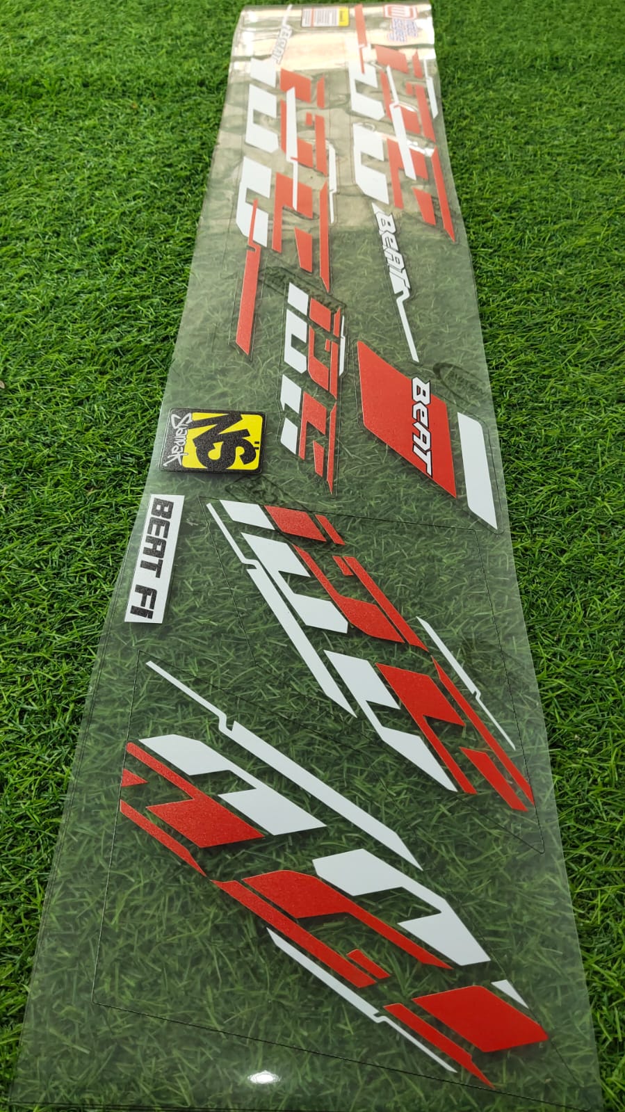 Striping Beat Fi 2012 Sampai 2015 Bahan Sticker Bening Transparan Polet ...