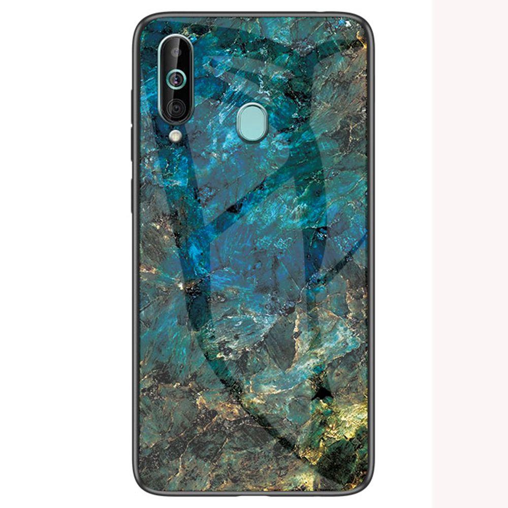Samsung Galaxy A60 Case, RUILEAN [Marble Design] Tempered Glass ...