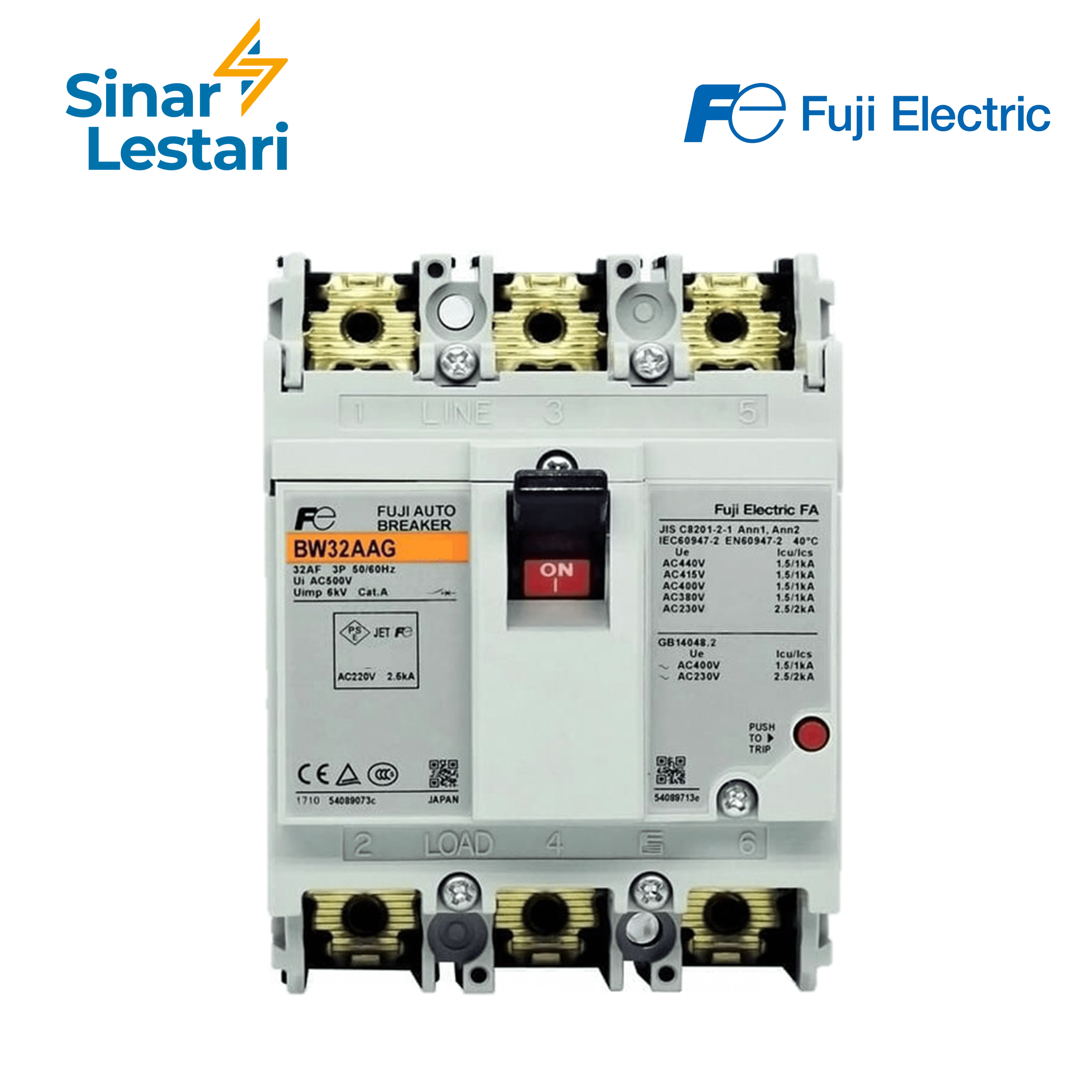 Fuji Electric MCCB BW32AAG 3P 30A | Lazada Indonesia