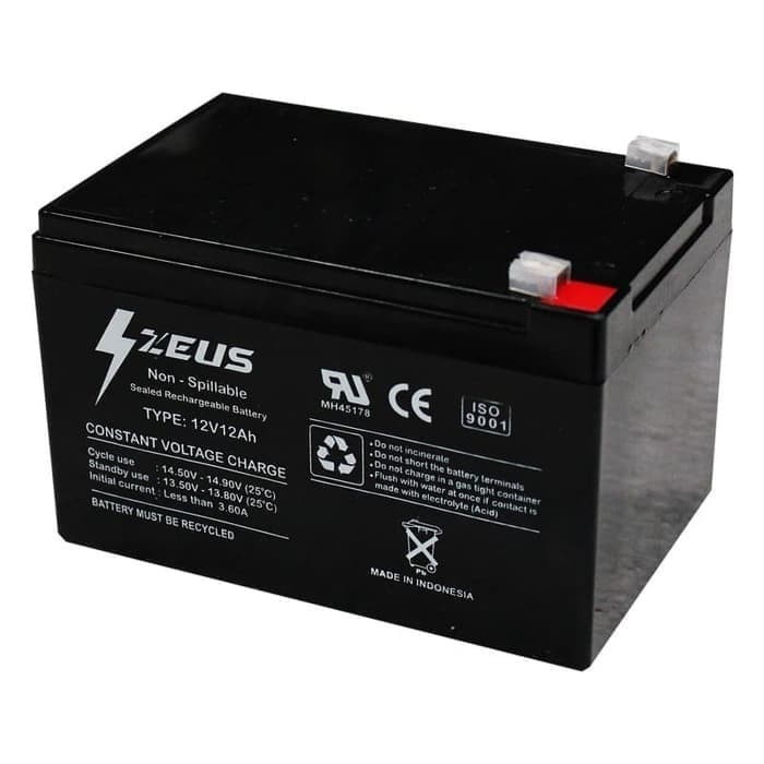Aki VRLA Zeus untuk Panel Solar / Solar Cell / Panel Surya 12v 12ah ...