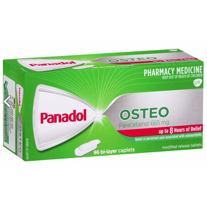 (ORIGINAL) Panadol Osteo Osteoarthritis Paracetamol Pain Relief 96 ...