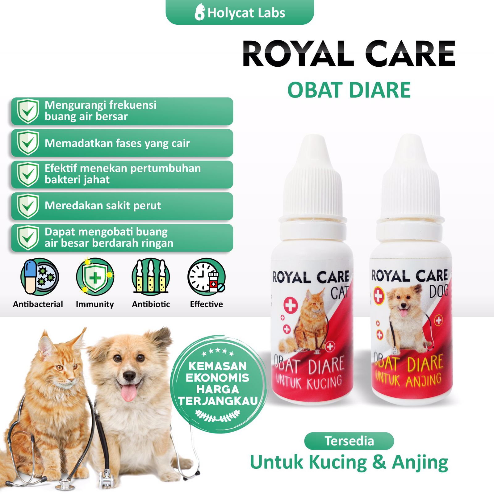 ROYAL CARE DIARE Obat Kucing Diare Mencret 10ml | Lazada Indonesia