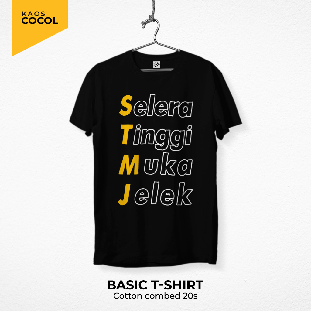 Cocol Store - Kaos Sindiran Selera Tinggi Muka Jelek | Lazada Indonesia