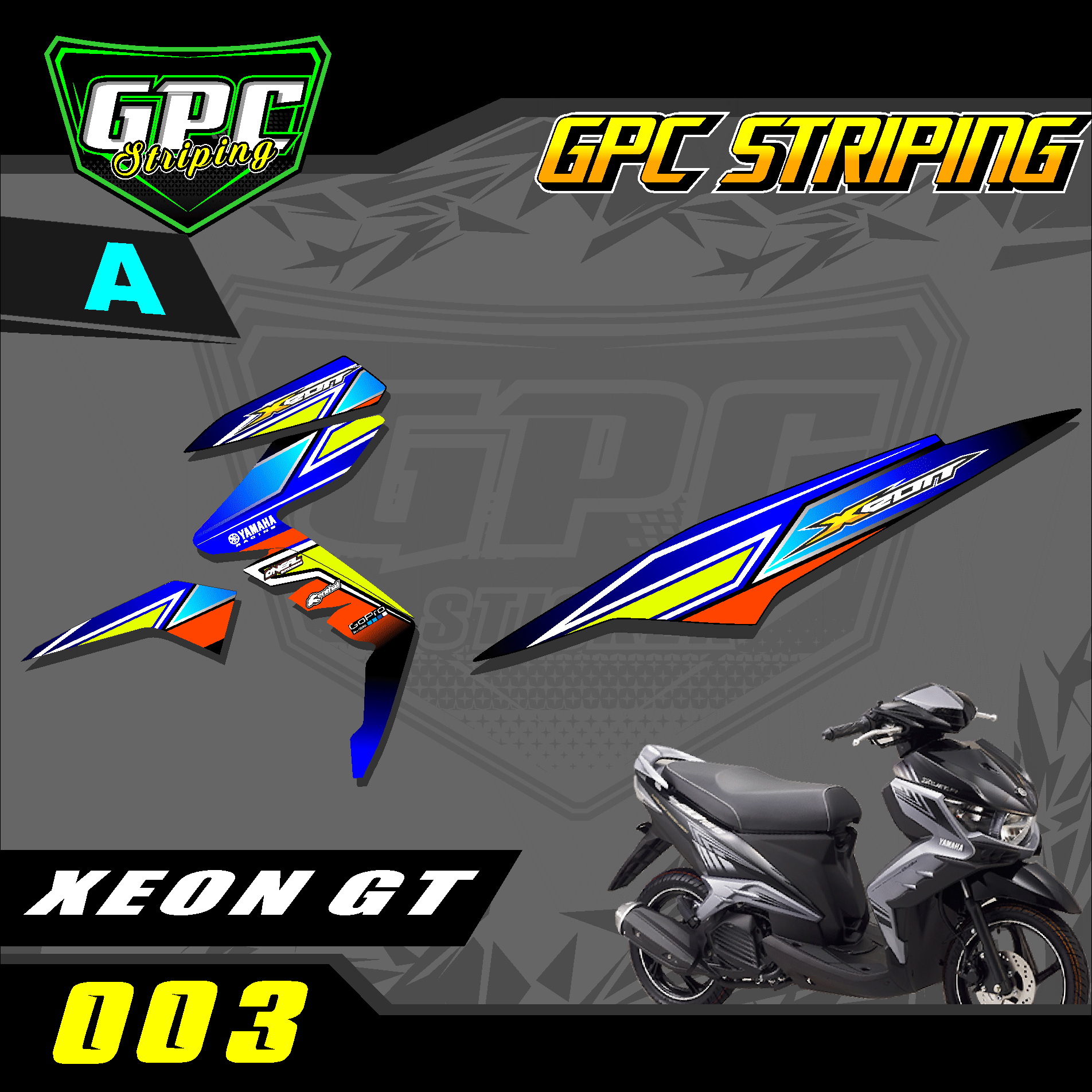 Sticker Striping XEON GT Desain Racing-003 | Lazada Indonesia