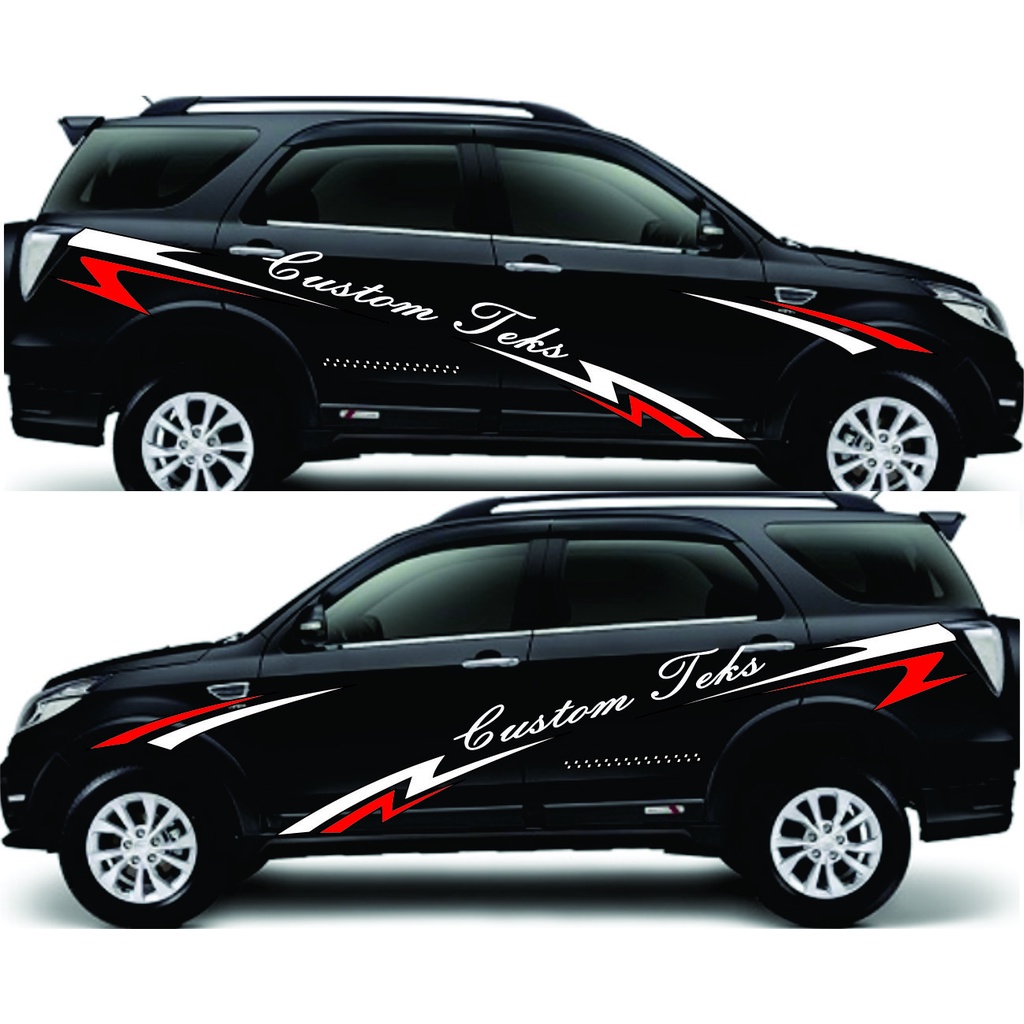 Stiker mobil [custom nama] stiker mobil rush stiker mobil terios stiker ...