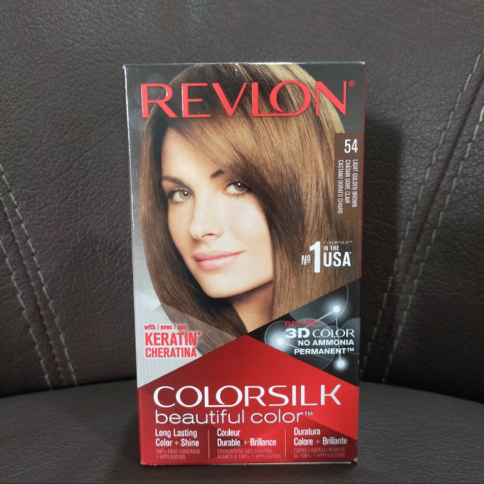 Revlon Color Silk 54 Light Golden Brown cat Rambut | Lazada Indonesia