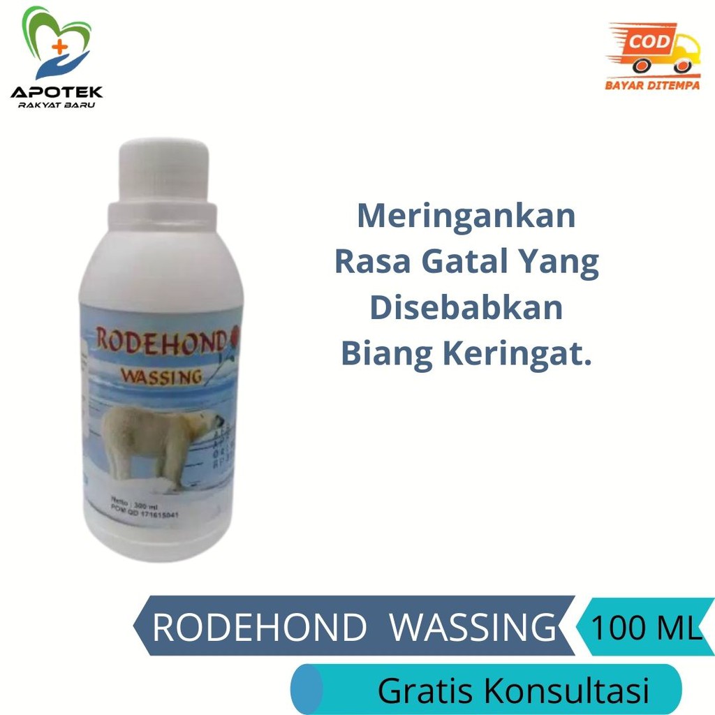 Rodehond Wassing (Obat Gatal) 300 ML Bedak Cair Gatal Dan Biang ...