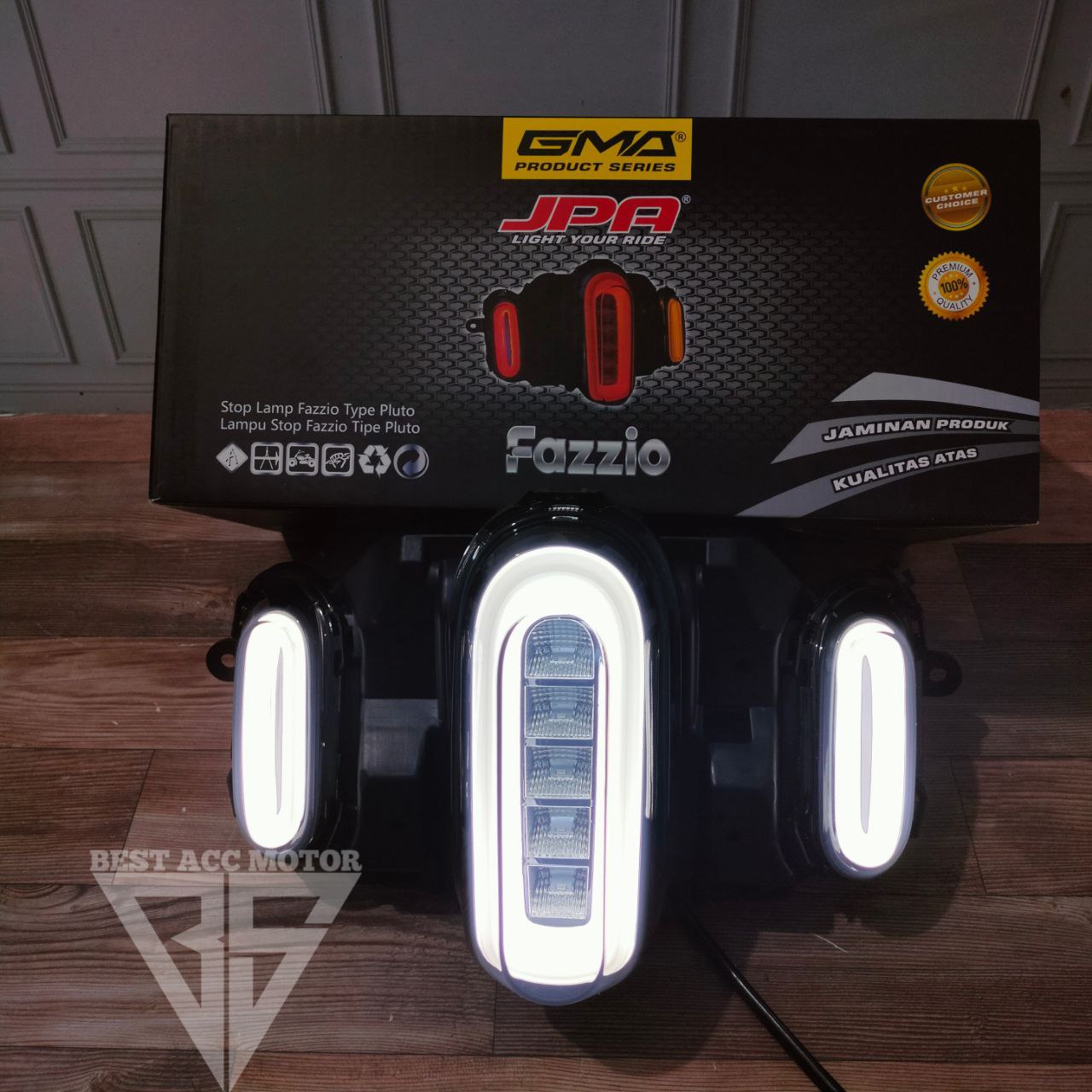 LAMPU STOP JPA FAZZIO 2022 2023 STOPLAMP PLUS SEIN JPA 3IN1 MOTOR FAZZIO NEO MODEL TIPE PLUTO 3 ...