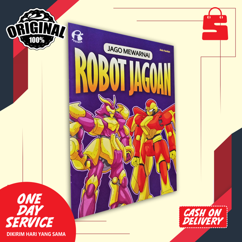 BUKU MEWARNAI ANAK JAGO MEWARNAI ROBOT JAGOAN | Lazada Indonesia