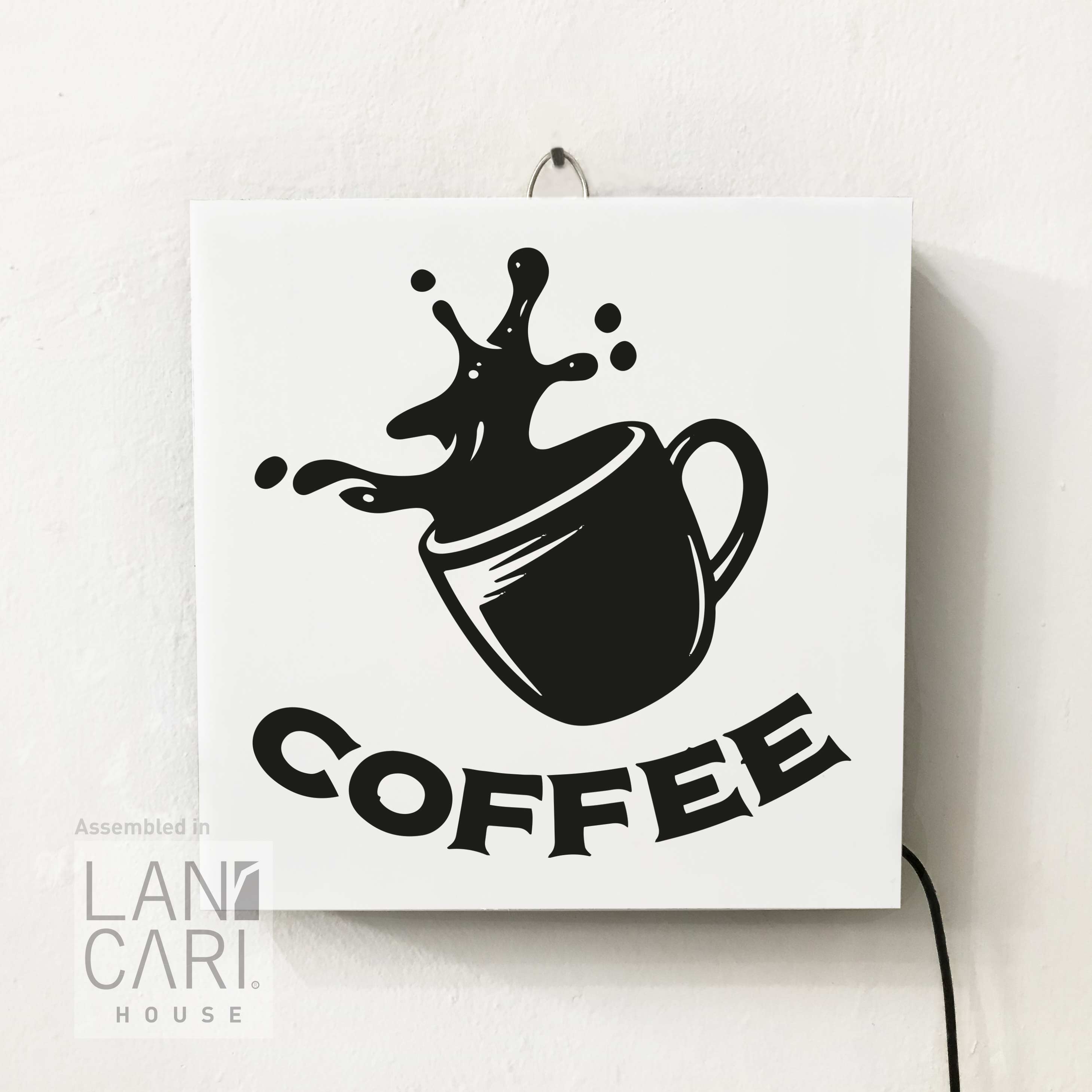 Neon Box LightBox Coffee Resto Coffee Dinding Display Light Box Cafe ...