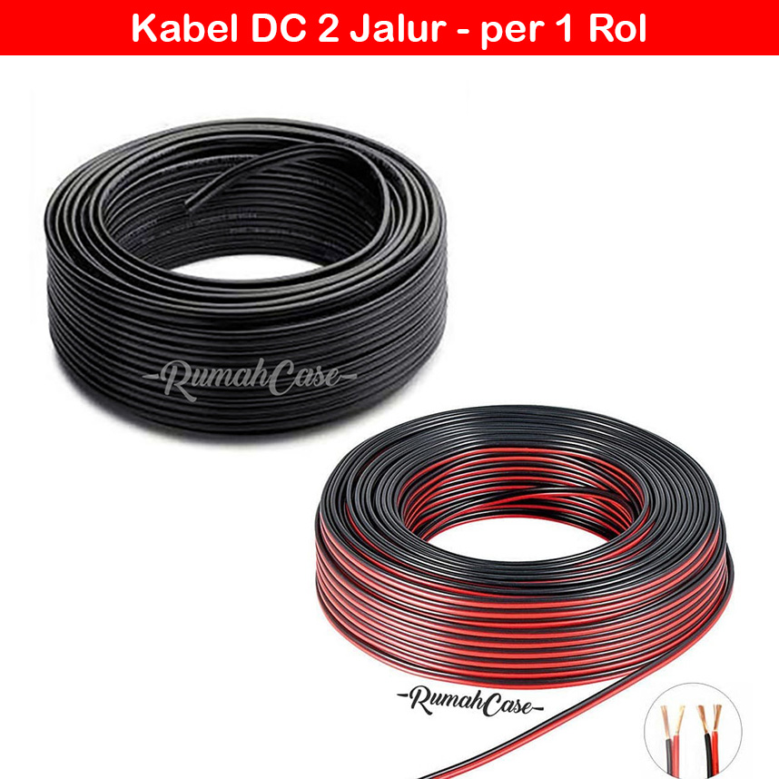per 1 rol - Kabel DC 2 Jalur 14 Serabut 5v 12v 24v per 1 roll cable ...