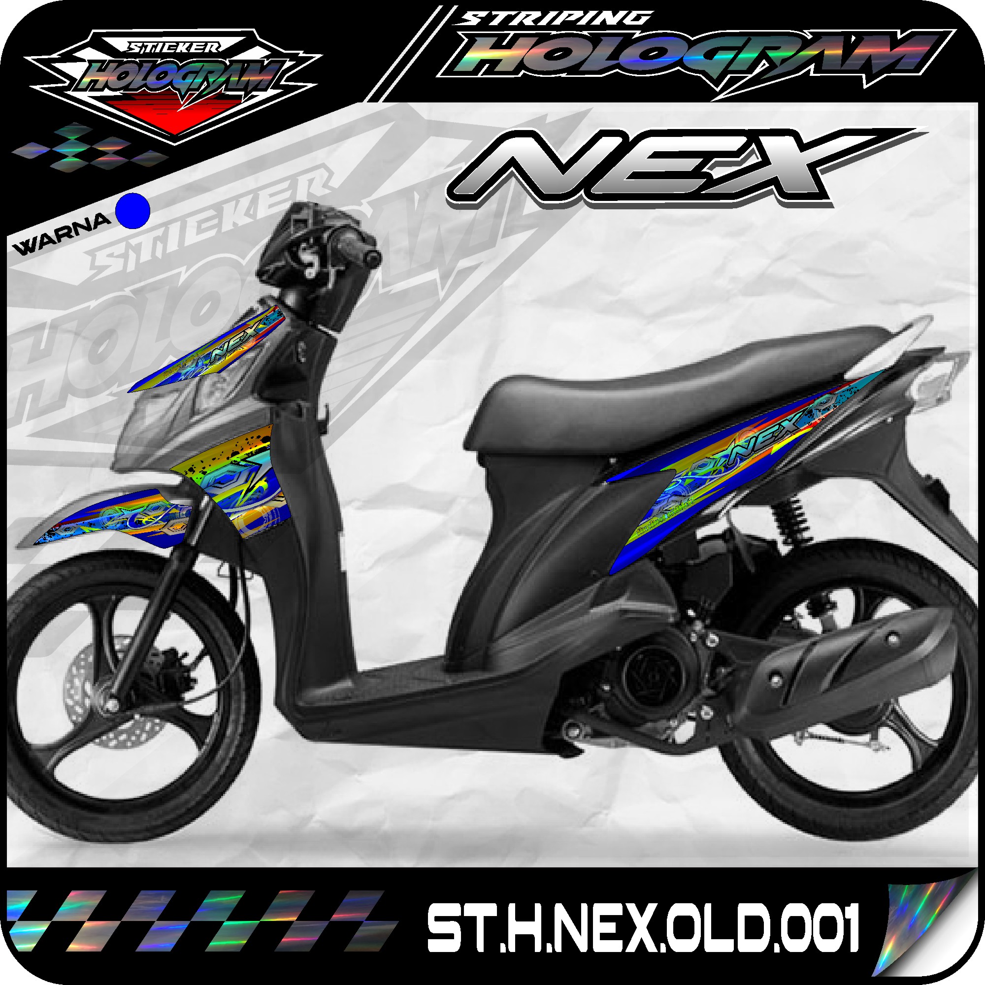 NEX Sticker Striping NEX Lama/Old Sticker Motor Suzuki NEX Lama/Old ...