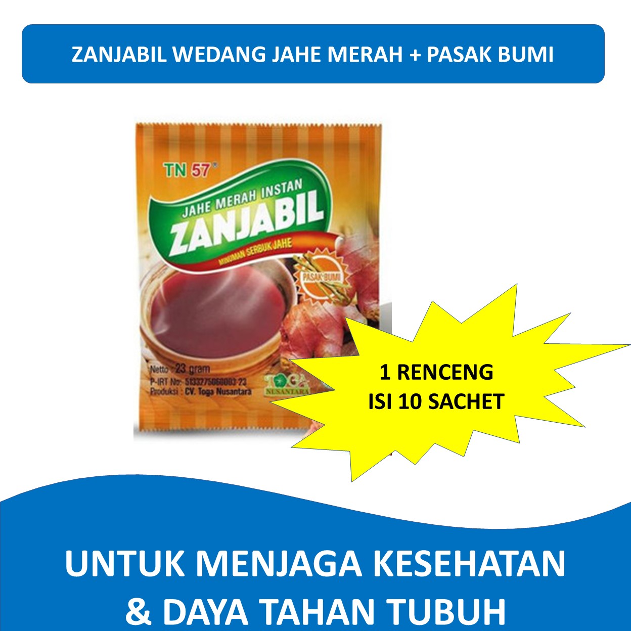 MINUMAN SERBUK WEDANG JAHE MERAH + PASAK BUMI ZANJABIL | Lazada Indonesia