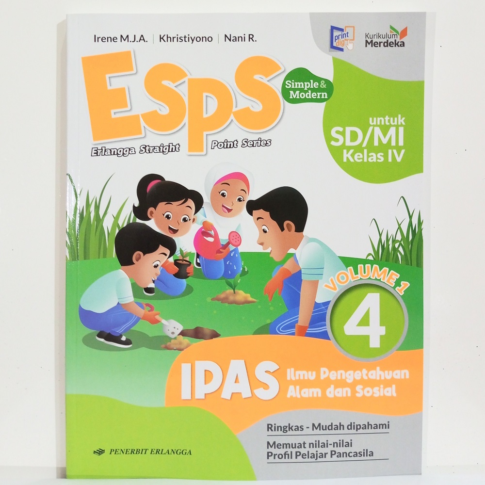Buku ESPS IPAS Kelas 4 SD Volume 1 Kurikulum Merdeka Irene Mja Khristiyono | Lazada Indonesia