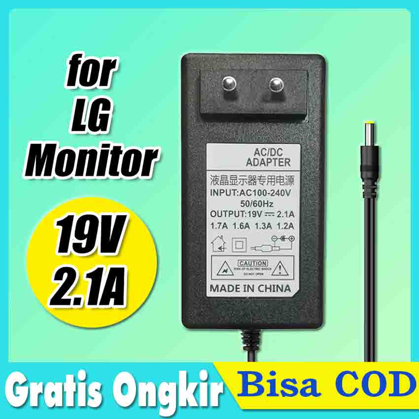 【Dikirim dlm 24jam】 Adaptor Monitor TV LG Adapter 19V 2.1A 40W Adaptor ...