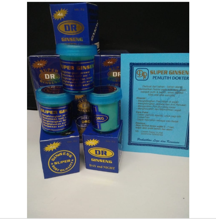 CREAM DR SUPER GINGSENG ORIGINAL Cream Dokter Ginseng Super Cream Super ...