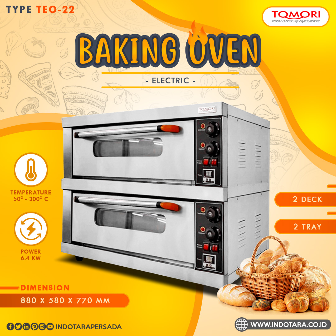 Baking Oven Electric Oven Listrik Tomori TEO-22 | Lazada Indonesia
