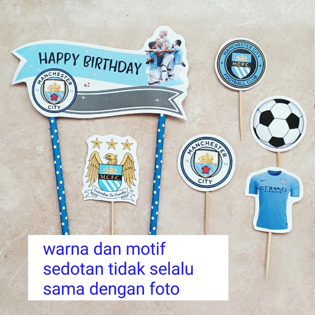 topper toper hiasan kue cake ulang tahun happy birthday karakter bola ...
