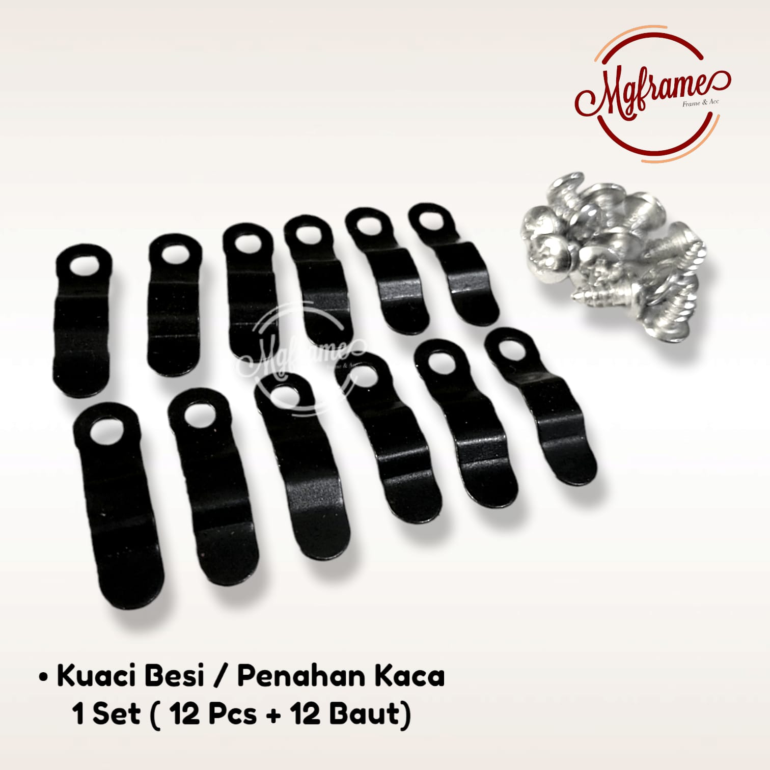 KUACI BESI/penahan kaca/kuaci +baut 20 SET | Lazada Indonesia