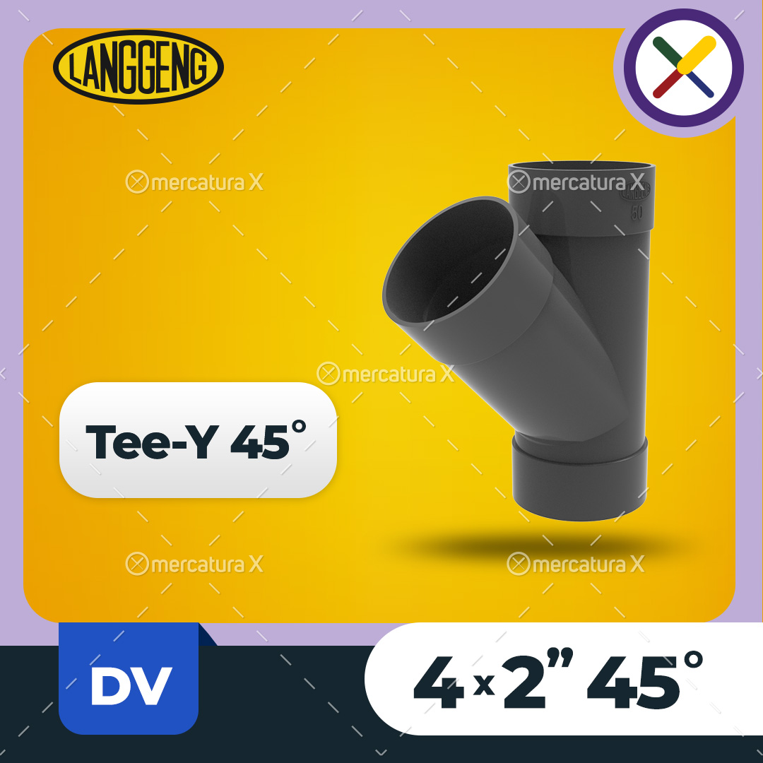 Tee Y 45 - DV 4x2" - Fitting PVC | Lazada Indonesia