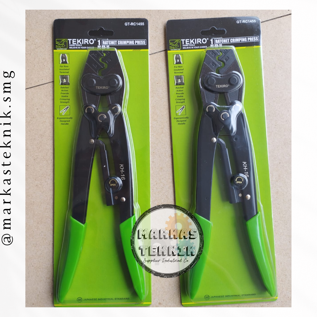 TEKIRO Ratchet Crimping Press KH-16 / Tang Press Skun Ratchet KH 16 ...