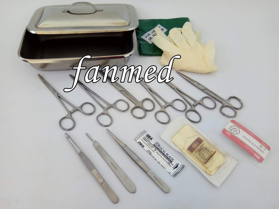 Marwa Minor Set Alat Bedah Intrumen Operasi kecil Sirkumsisi Khitan ...