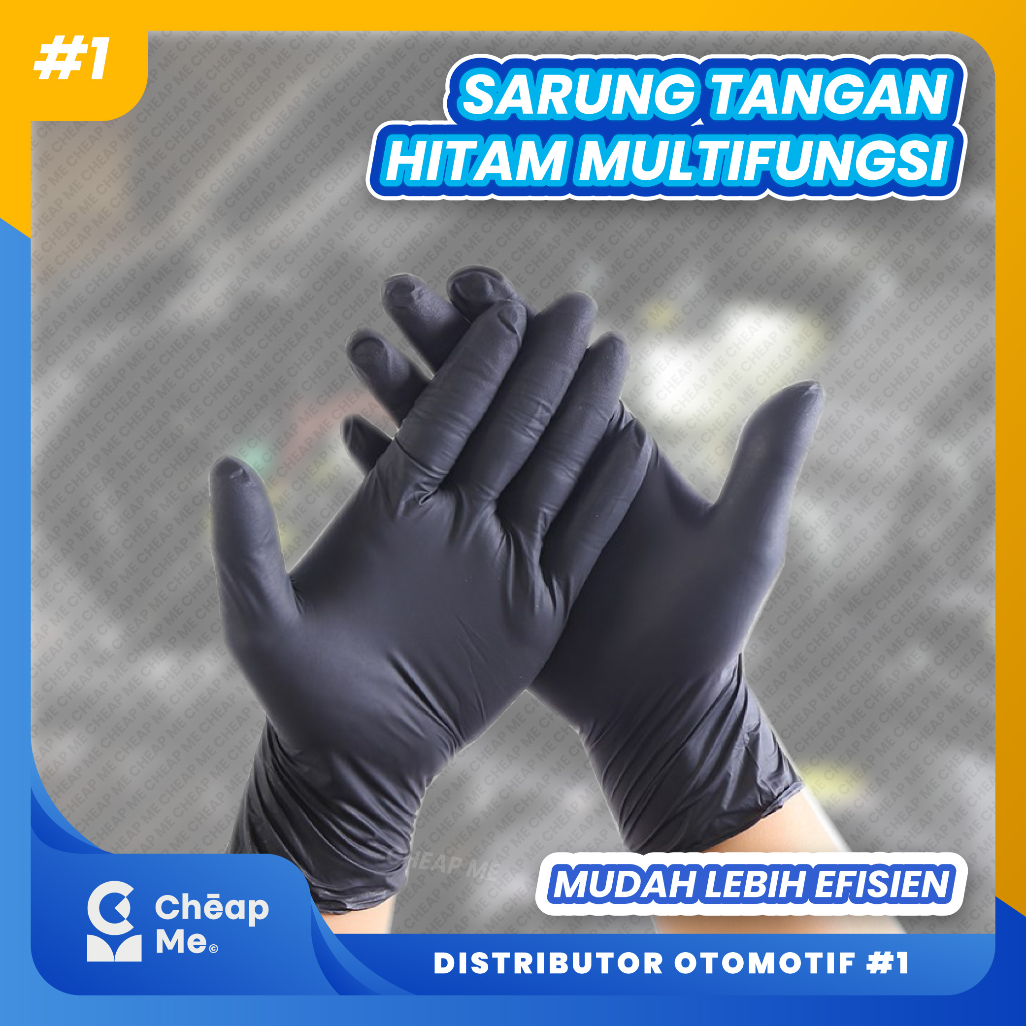 Sarung Tangan HITAM Mekanik / Sarung Tangan Latex Hitam / Sarung Tangan ...