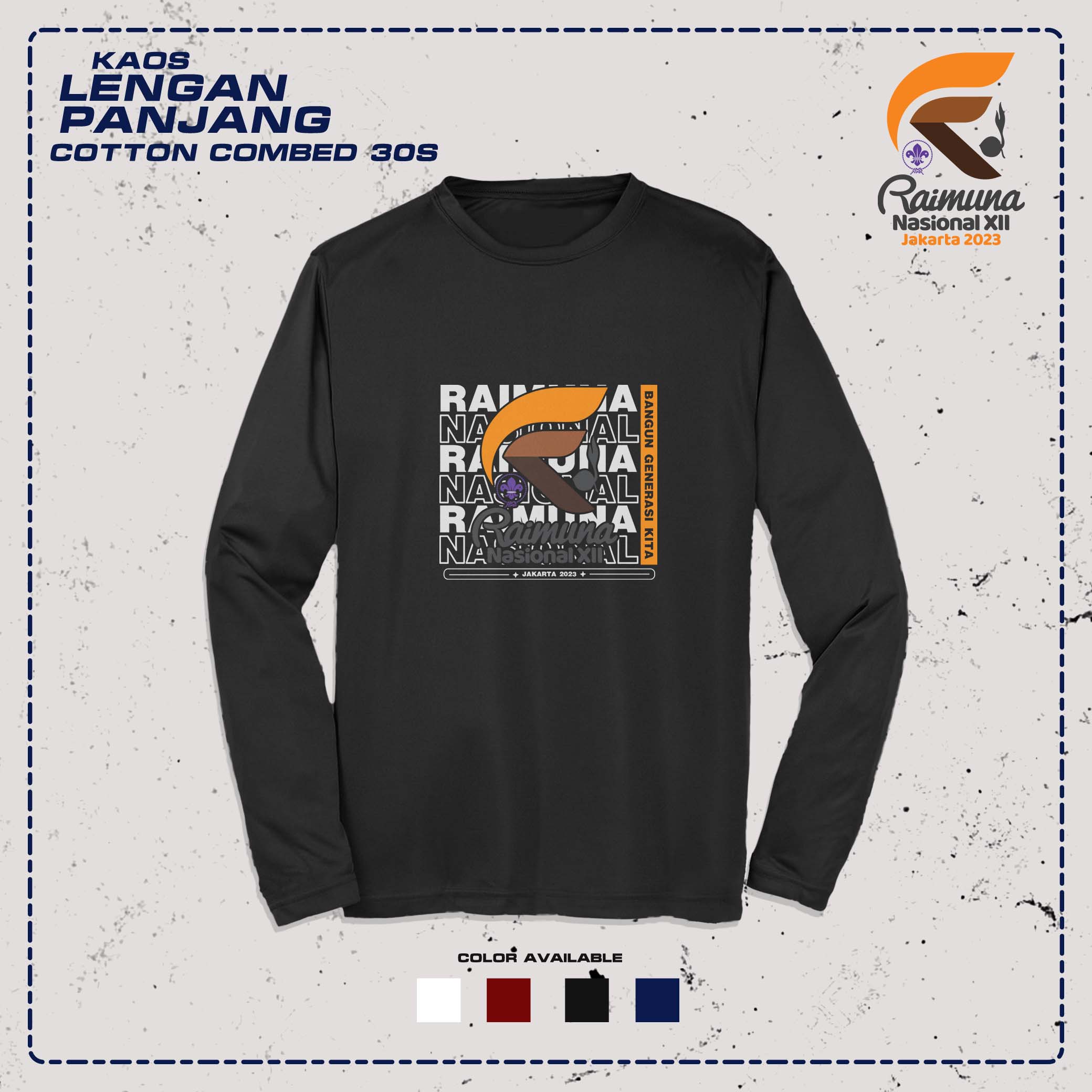 Kaos Pramuka Raimuna Nasional Logo Lengan Panjang | Lazada Indonesia