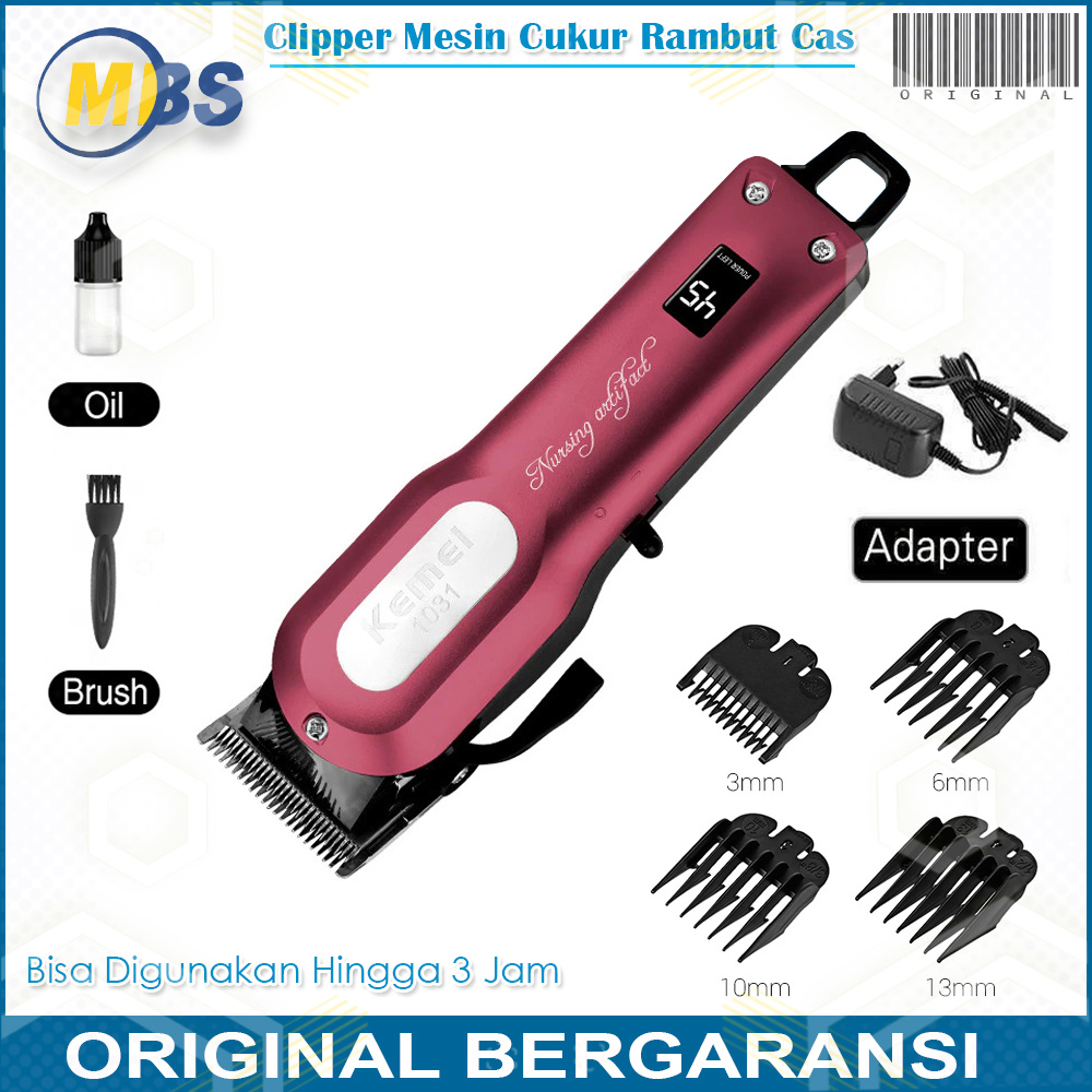 CLIPPER MESIN CUKUR RAMBUT KEMEI KM-1031 ALAT PANGKAS RAMBUT CAS ...
