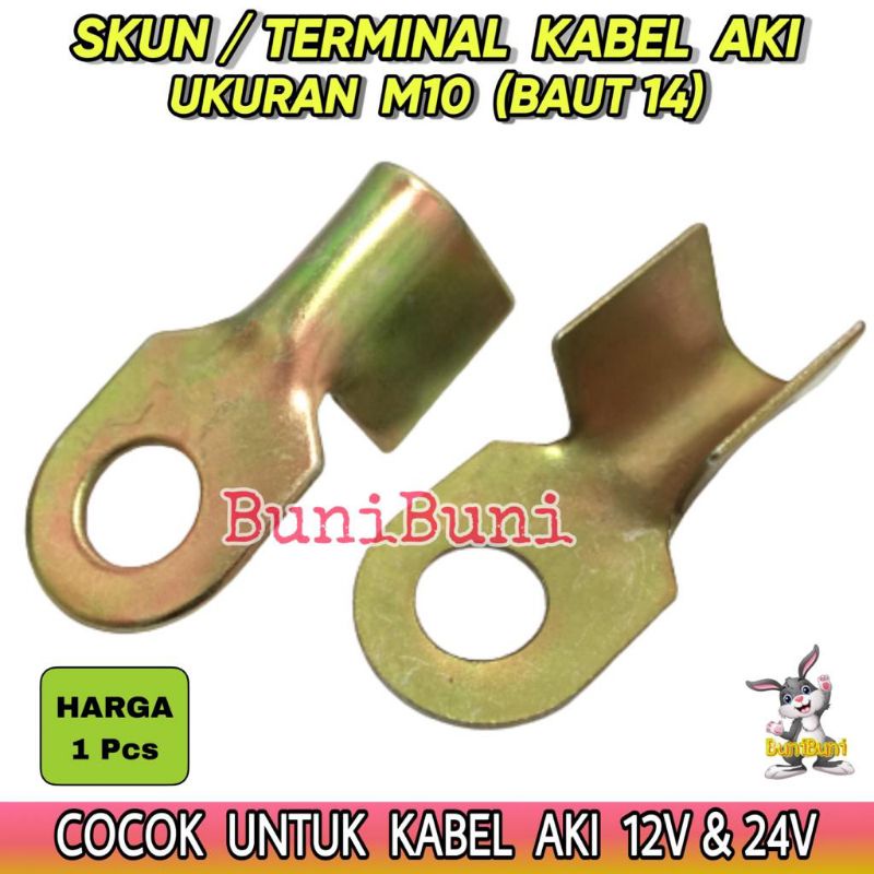 Skun Terminal Klem Kabel Aki M10 BESAR RAINBOW / Skun Ma Kabel Aki BAUT 14 BESAR | Lazada Indonesia