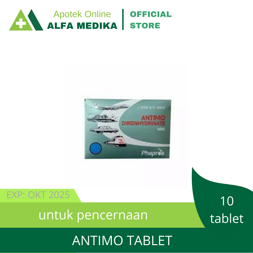Antimo 50 mg 10 Tablet | Lazada Indonesia