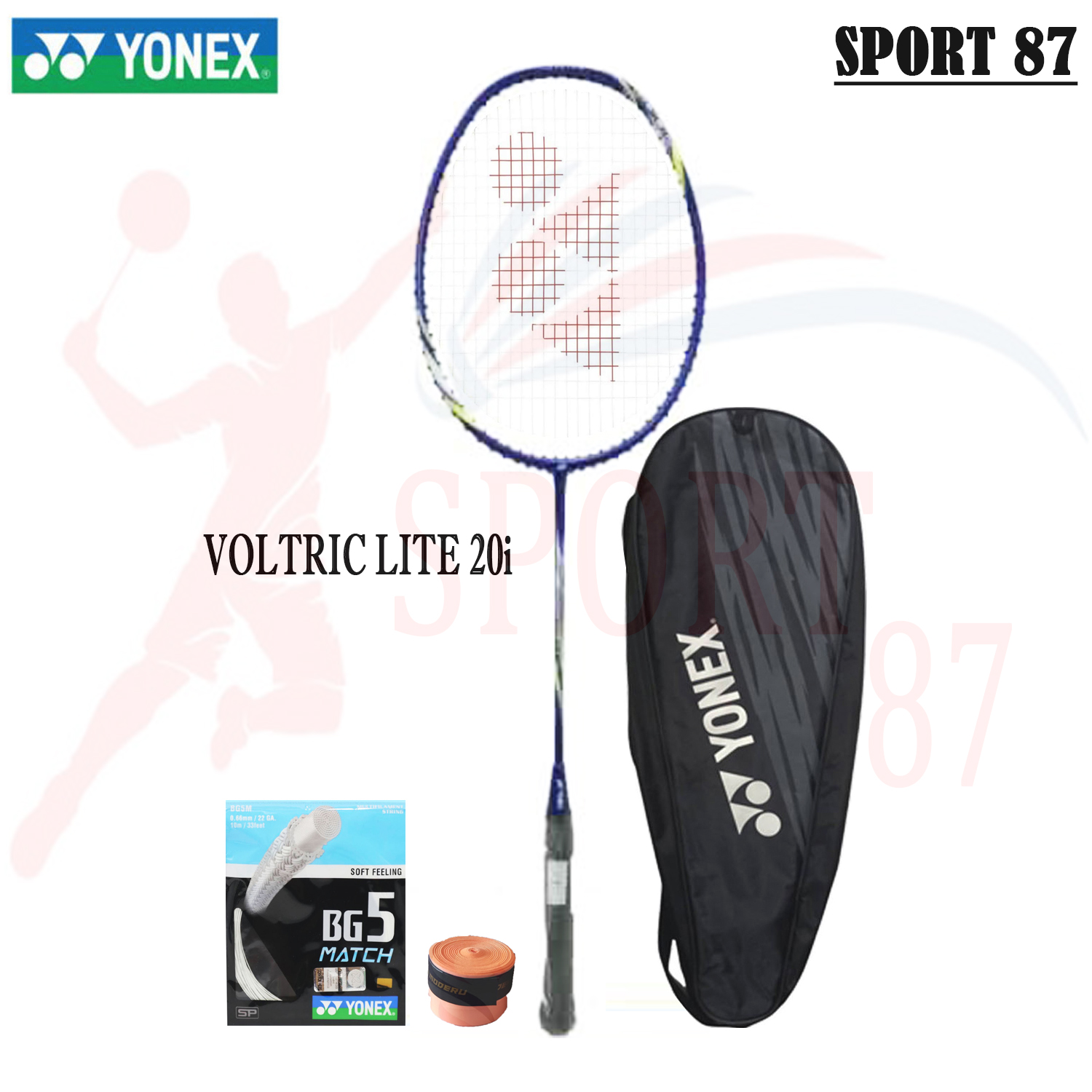 Raket Badminton Yonex Voltric 20i Bonus Komplit Raket Yonex Voltric ...