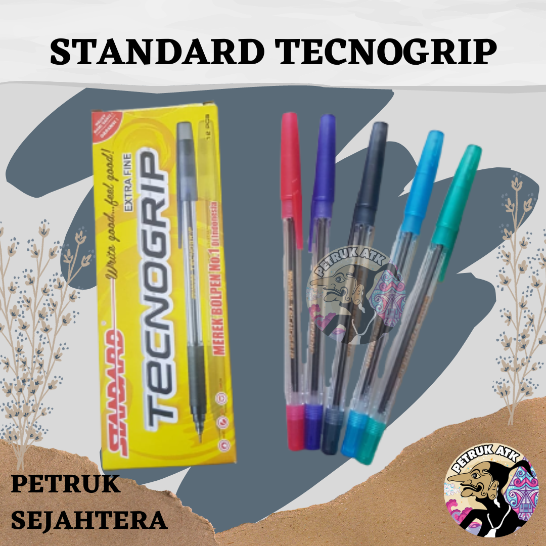 [PCS] PULPEN JEL STANDARD TECNOGRIP EXTRA FINE / BULPEN / GEL PEN ...