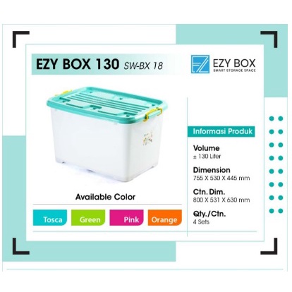 Ezy Box Conner Box Plastik Kotak Penyimpanan 10 & 15 Liter | Lazada ...