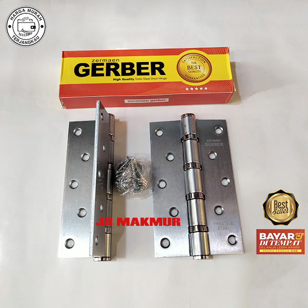 Engsel 5 inch Stainless GERBER SUS304 / Engsel Pintu 5 in Stainless ...