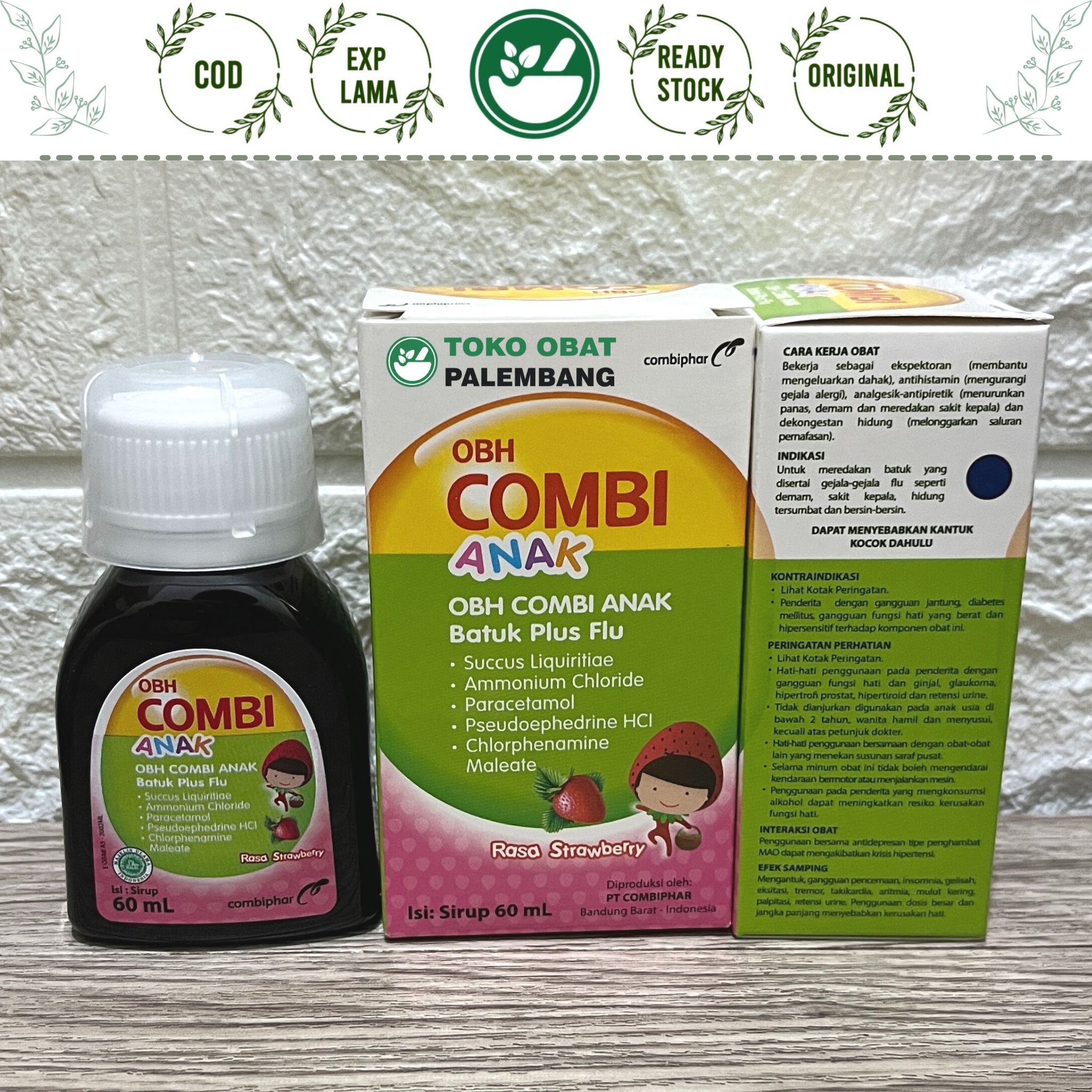 OBH COMBI ANAK BATUK PLUS FLU 60 ML OBAT BATUK ANAK FLU DEMAM SAKIT ...