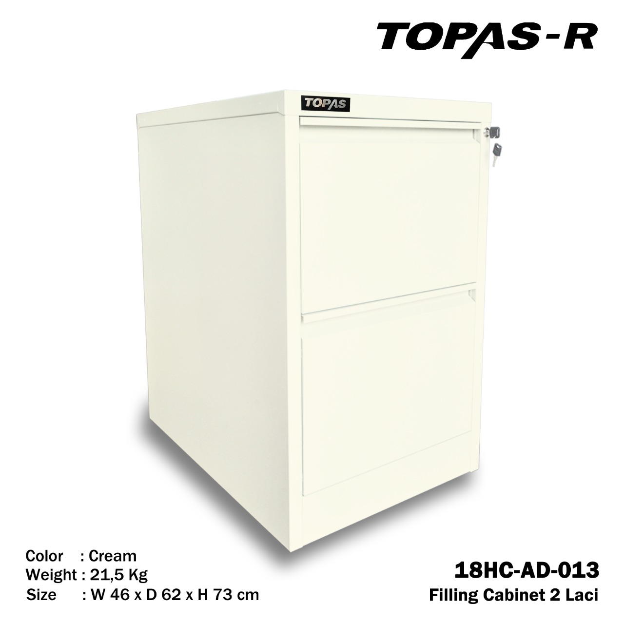 Lemari Kantor Besi File Arsip 2 Laci Drawer | Lazada Indonesia