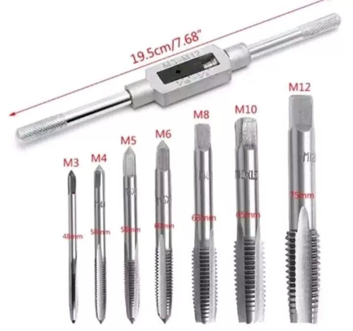 8PCS/16 Pcs Hand tap and die set ,Alat dan Tap Ulir Baut hand tap set ...