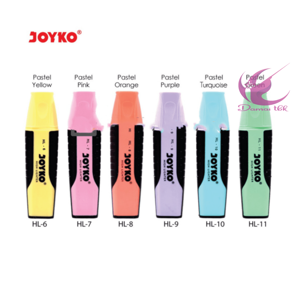 Joyko Highlighter Pastel Color - Joyko Pastel - Penanda Warna Joyko ...