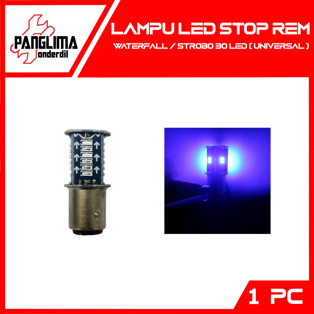 Lampu Stop Rem LED 30 Mata Running Waterfall-Strobo Belakang-Stop Rem ...